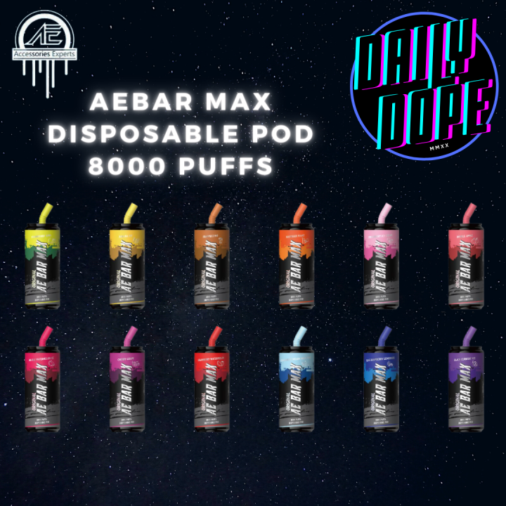 {Legit} Aebar Max Disposable Pod Kits 8000 Puffs | Aebar Max Disposable ...