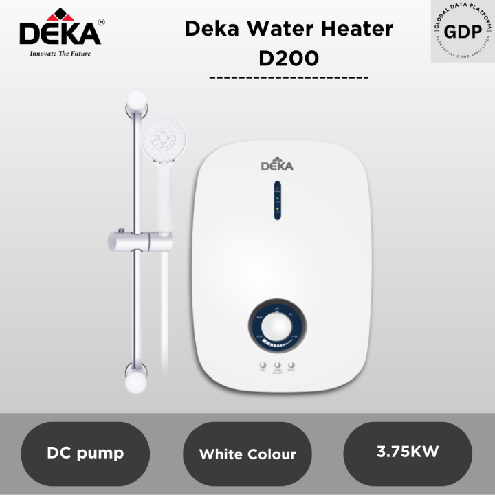 Deka Water Heater D200 with DC Pump | Lazada
