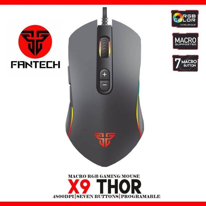 Original Fantech X9 Thor Macro RGB Gaming Mouse | Lazada PH