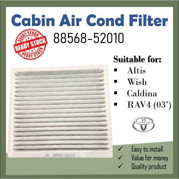Cabin Air Filter / Aircond Filter For Toyota Altis ZZE121/122, Wish ...