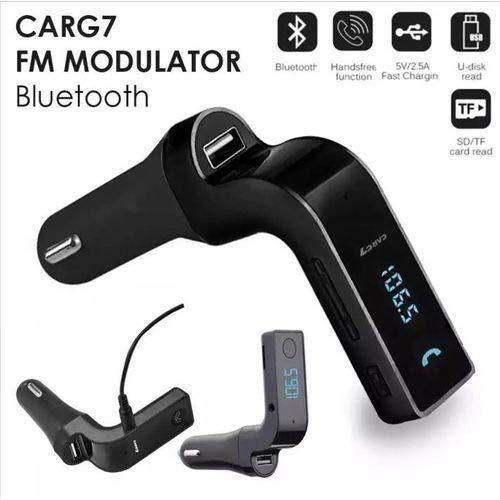 CarG7 Bluetooth FM Transmitter Universal Wireless Connectivity Car FM ...