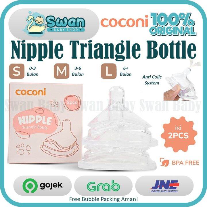 Coconi Triangle Bottle Nipple Replacement / Dot Pengganti Coconi | Lazada Indonesia
