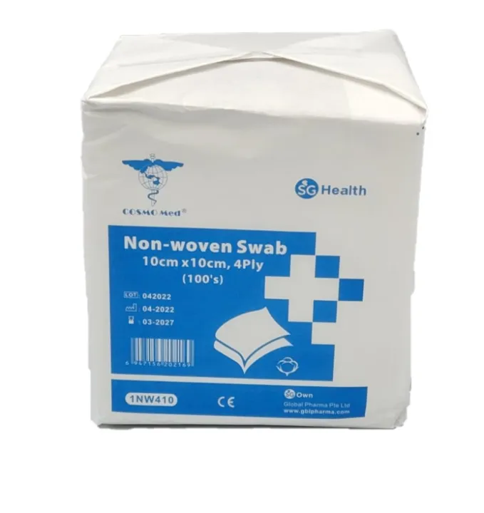 Cosmo Med Facial Wipe Disposable Gauze Swab Non-Woven Non-Sterile 10cm ...