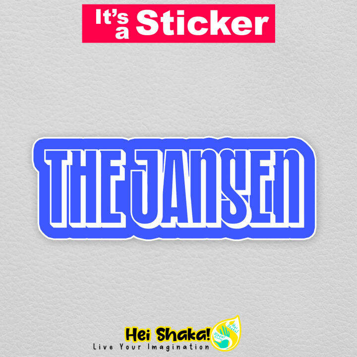 Heishaka Stiker The Jansen Sticker Musik Band Vinyl Anti Air | Lazada ...