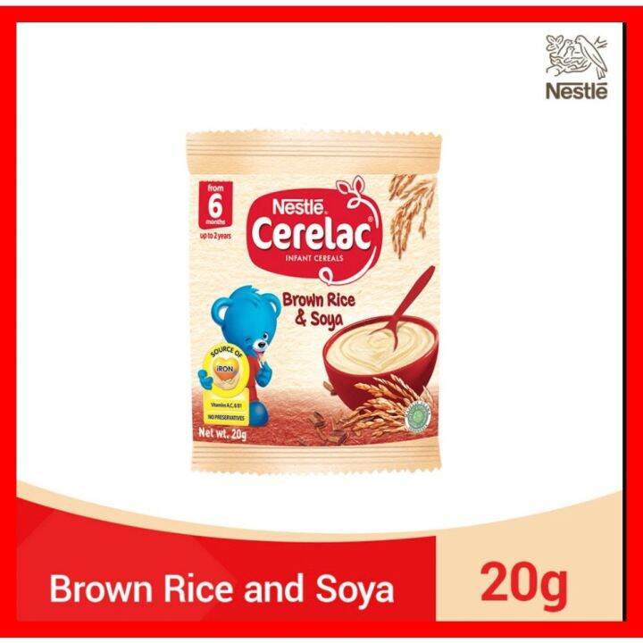 ok Nestle Cerelac Brown rice and soya 20g | Lazada PH