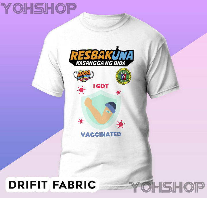 Resbakuna Vaccinated Shirt | Resbakuna Vaccination | Available for 100% ...