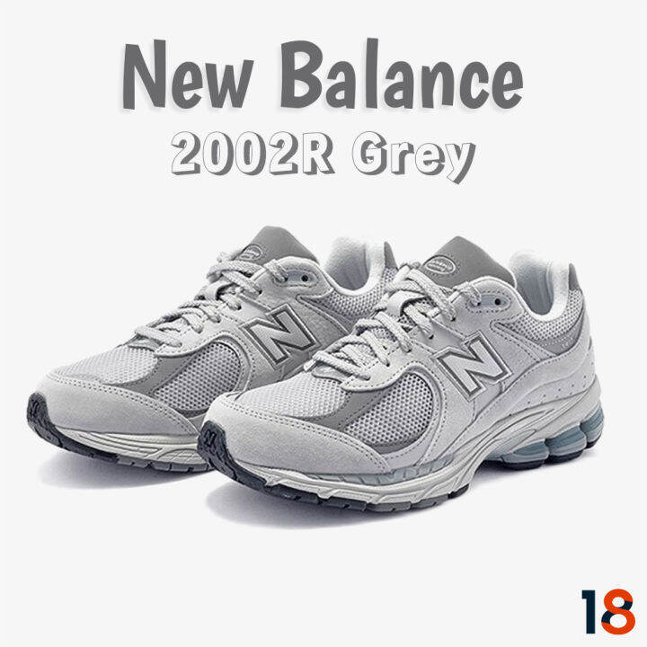 รองเท้า NEW BALANCE 2002R Grey (ML2002R0) ผู้ชาย (ของแท้100%) | Lazada ...