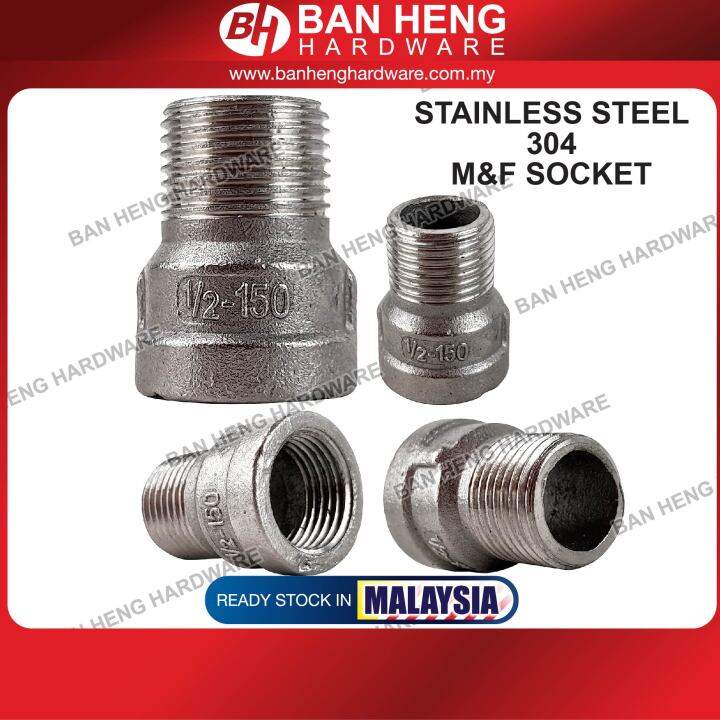 Stainless Steel SS304 Fitting - M & F SOCKET | Lazada