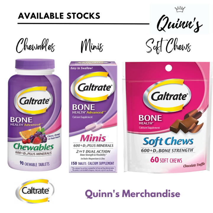 Caltrate Calcium Chewables, Minis, Soft Chews | Lazada PH