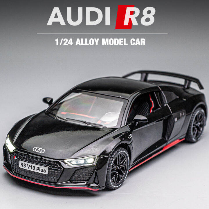 LEO 1:24 AUDI R8 Toy Car Model Metal Alloy Diecast Car Toys For Kids ...