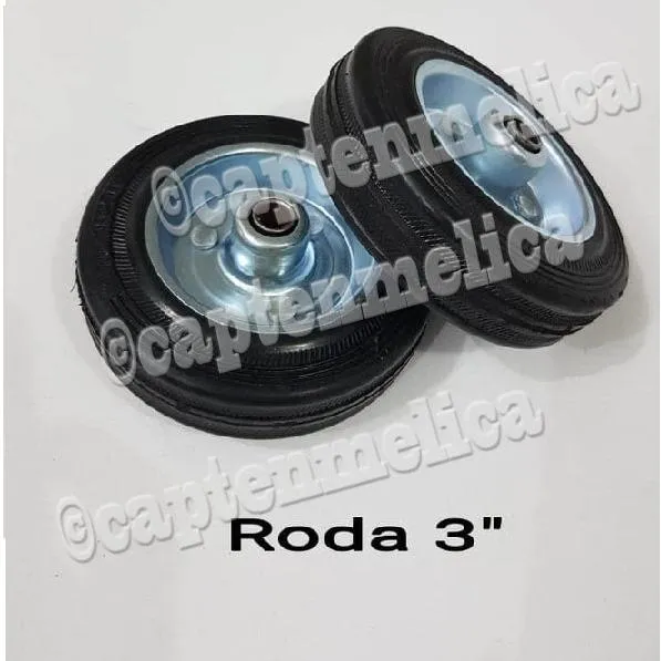 2pcs - ( RODA SAJA ) 3" RODA BAN ETALASE RODA BAN TROLI TROLLEY RODA ...