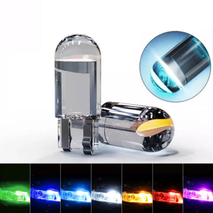 T10 W5W WY5W 168 501 2825 COB LED Car Wedge Parking Light peanut bulb ...