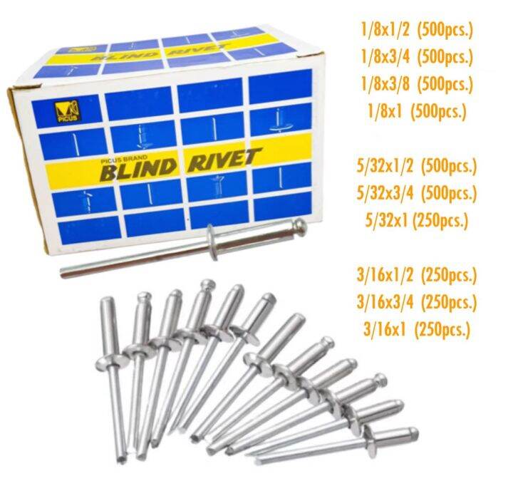 Picus Aluminum BLIND RIVET | Lazada PH
