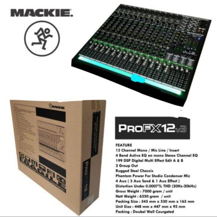 Mixer Mackie Pro FX 12 V2 12 Channel Original | Lazada Indonesia
