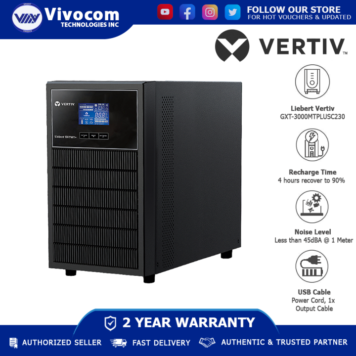 Vertiv Liebert GXT-3000MTPLUSC230 CX On-Line 3000VA 2700W UPS | Lazada PH