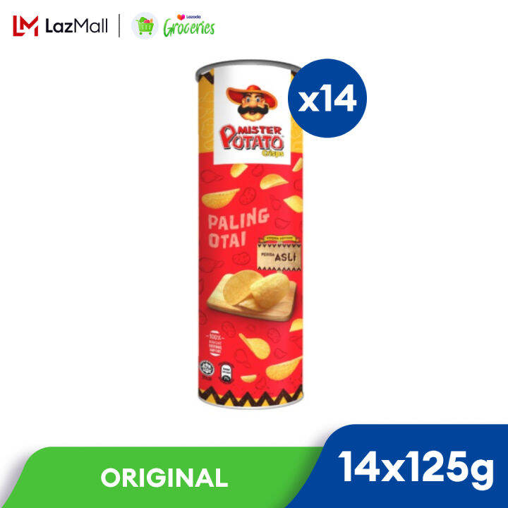 [CARTON] Mister Potato Crisps Original 14X125G | Lazada