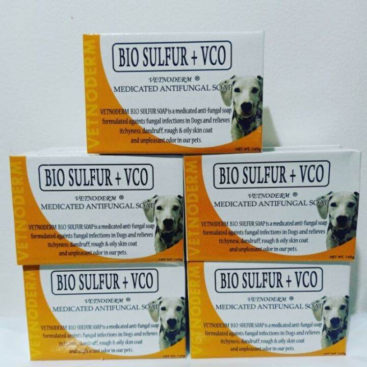 VETNODERM BIO SULFUR + VCO Medicated Soap for Dogs & Cats 145g | Lazada PH