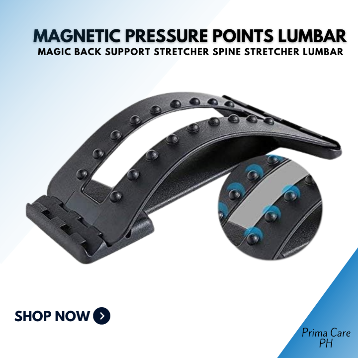 Magnetic Pressure Points Lumbar Traction Orthotic Magic Back Support ...