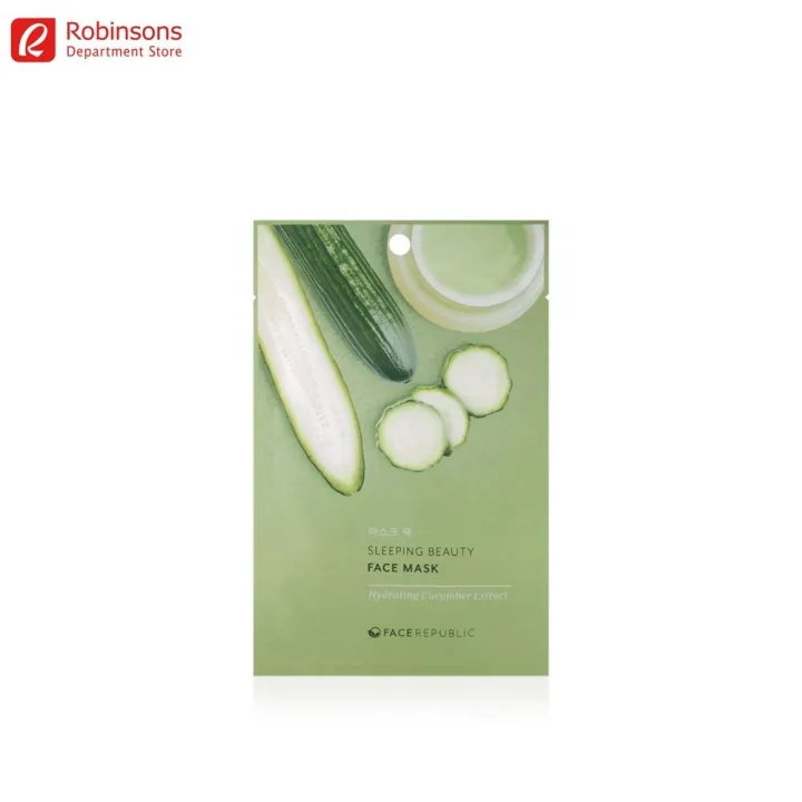 Face Republic Sleeping Beauty Face Mask Hydrating Cucumber Extract 23g ...
