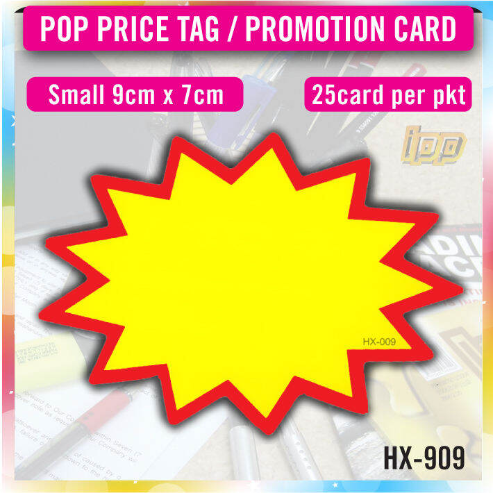 POP Price Tag Promotion Cards / Thumbs Up Pop Price Tags / Jualan Tag ...