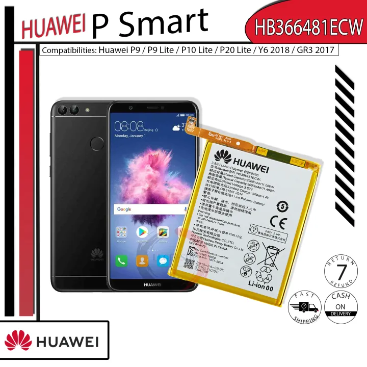 Huawei P Smart Battery Model: HB366481ECW (3000mAh) Original Equipment ...