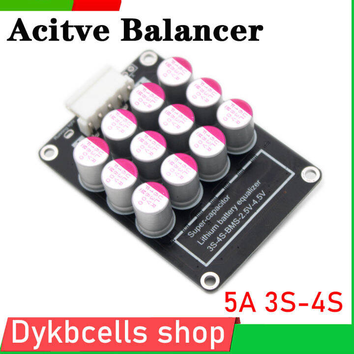 3S 4S 12V 5A Active Equalizer Balancer Li-ion Lifepo4 LTO Lithium Battery BMS Energy transfer ...