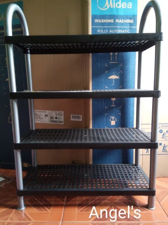 Shoe Rack MegaBox 4 Layers Black | Lazada PH