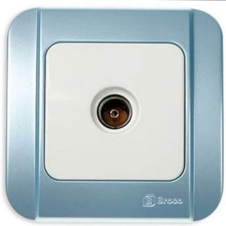BROCO IB STOP KONTAK TV GALLEO Biru blue / antena socket outlet inbow | Lazada Indonesia