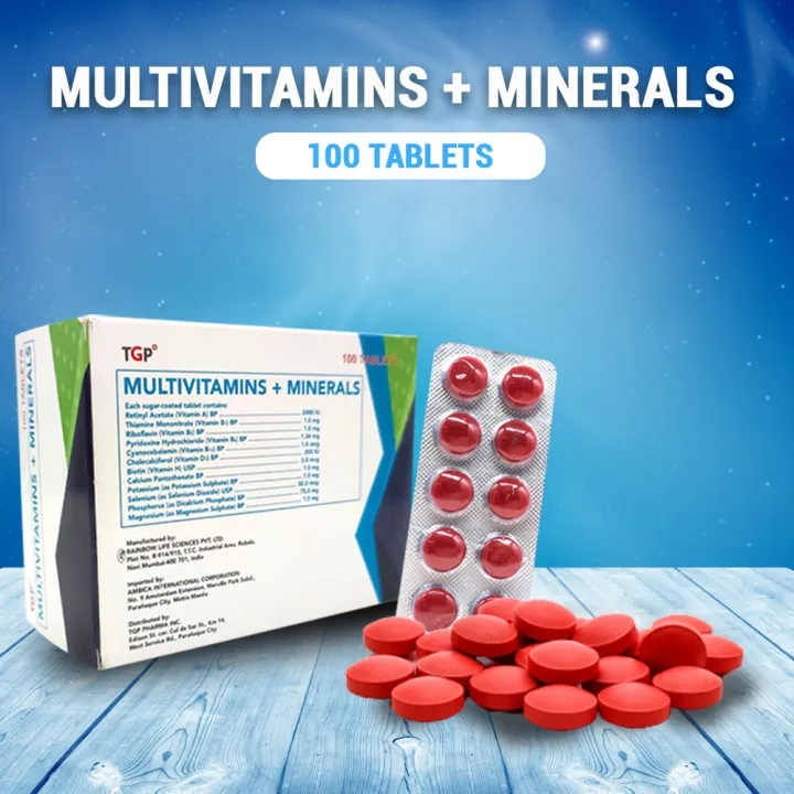 Multivitamins + Minerals Tab -100 Tablets/ Box | Lazada PH