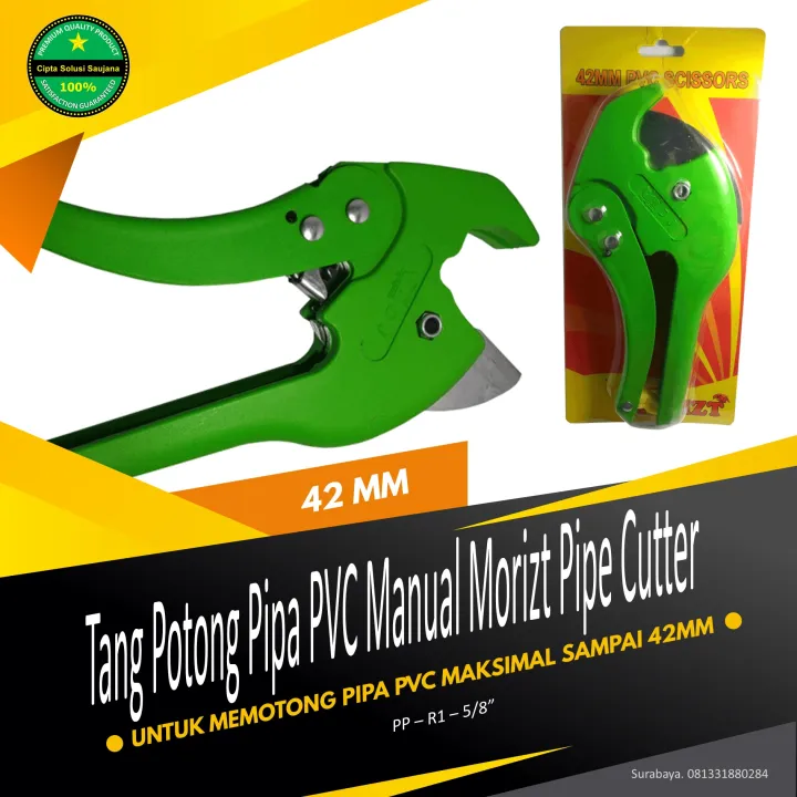 PIPE CUTTER MORIZT 42MM ALAT POTONG PIPA AIR TANG POTONG PIPA PARALON GUNTING PEMOTONG PIPA PVC ...