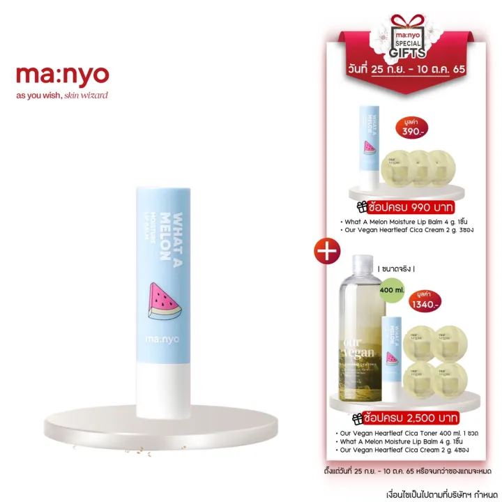Manyo What A Melon Moisture Lip Balm 4ml. มานโย วอท อะ เมลอน มอยเจอร์ ลิป บาล์ม 4g. | Lazada.co.th