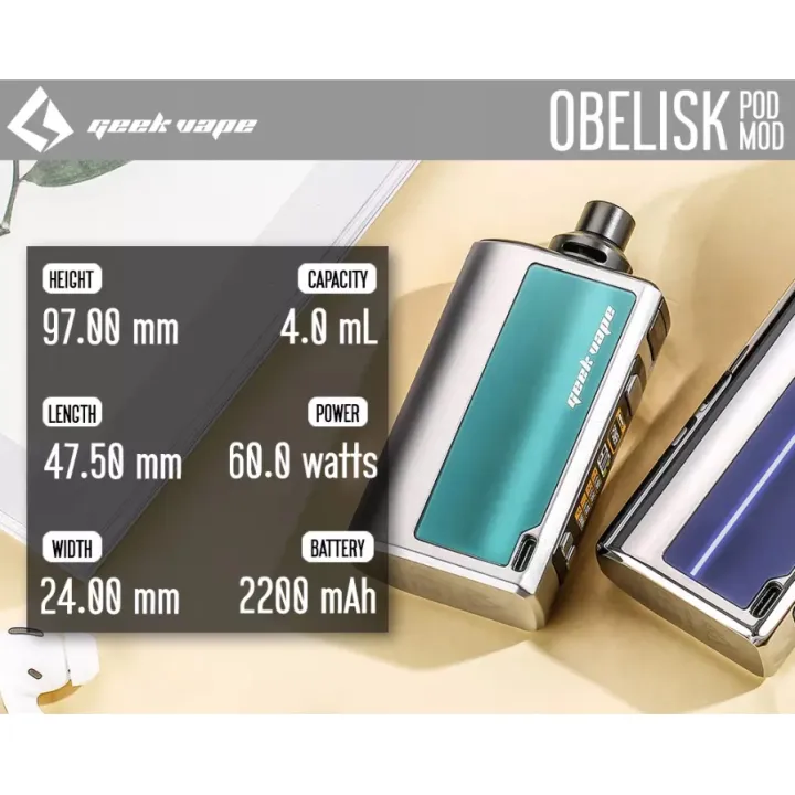 COD-YiD Legit 100- Geekvape Obelisk 60 AIO Pod Mod Kit 60W 2200mAh ...