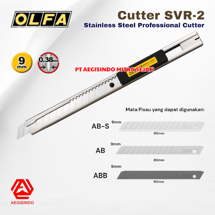 Olfa Pisau Cutter SVR-2 9mm Snap-Off Blade | Lazada Indonesia