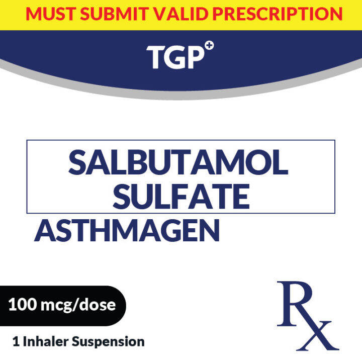 Rx: ASTHMAGEN Salbutamol Inhaler 100mcg/dose | Lazada PH