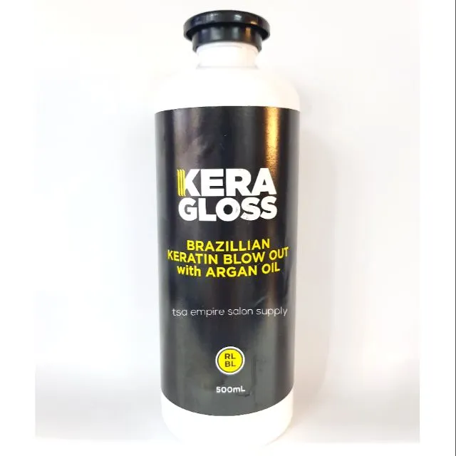 Authentic Keragloss Brazilian Keratin Blow Out with Argan oil 250ml ...