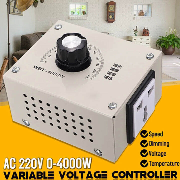 【fast Delivery】motor Speed Controller 4000w Ac 220v Variable Voltage Controller Control For Fan