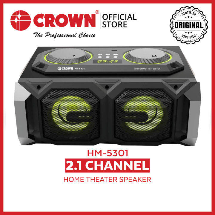 HM-5301 2.1 Channel Home Theater Speaker HI-FI Karaoke System w ...