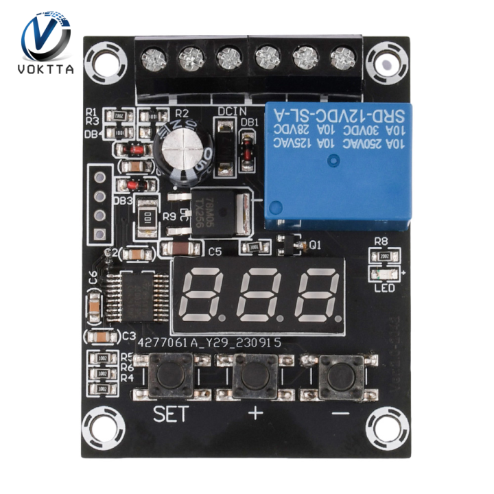 VOKTTA DC7-9V 12V 24V Voltage Relay Module Upper Lower Limit Detection ...
