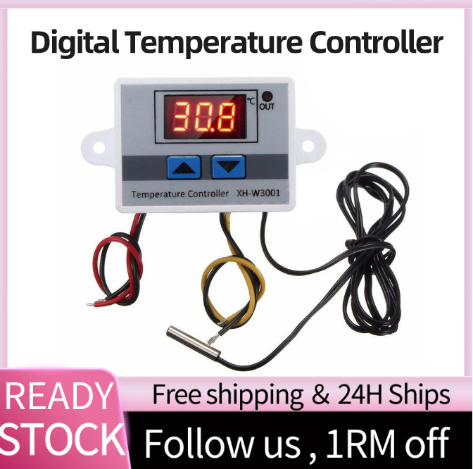 Original Diymore 220V Digital LED Temperature Controller 10A Thermostat Control Switch Probe New ...