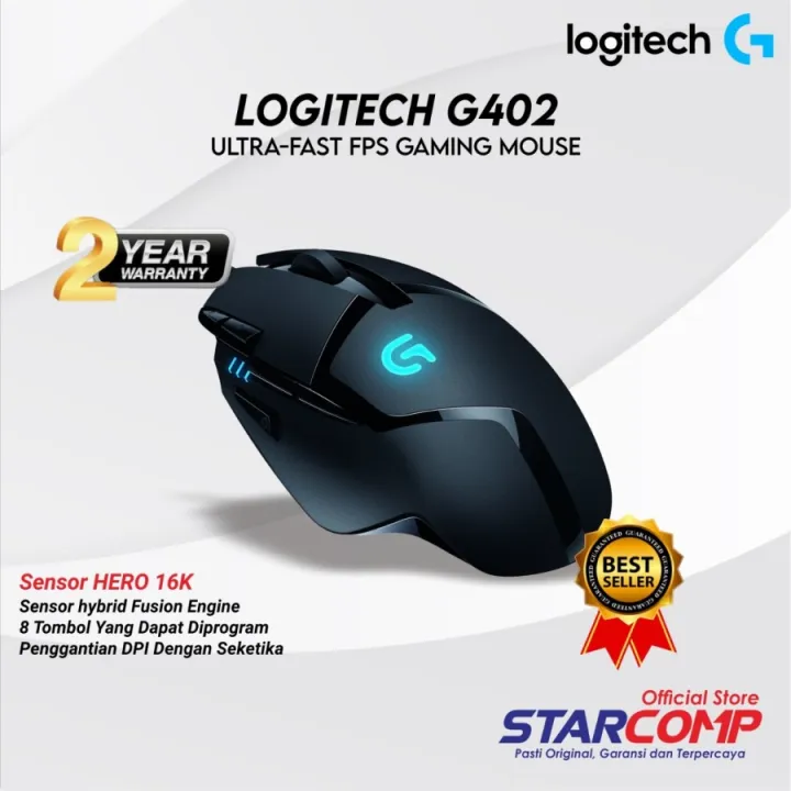 Logitech G402 Hyperion Fury Gaming Mouse Gaming | Lazada Indonesia