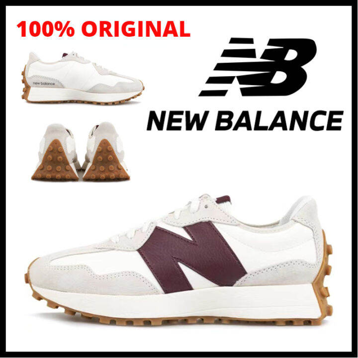 100% original New Balance 327 KA Series Sneakers White Grey Red Shoes ...