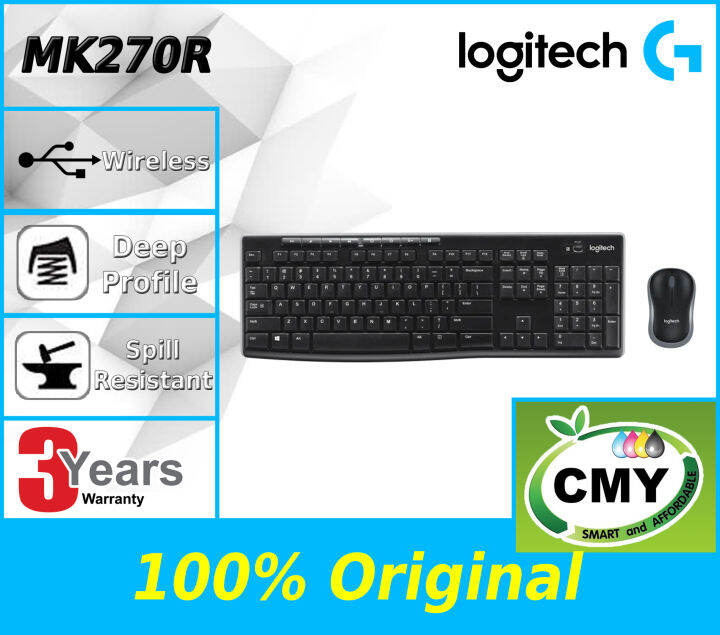 Logitech Mk270r Reliable Wireless Keyboard And Mouse Combo Simply