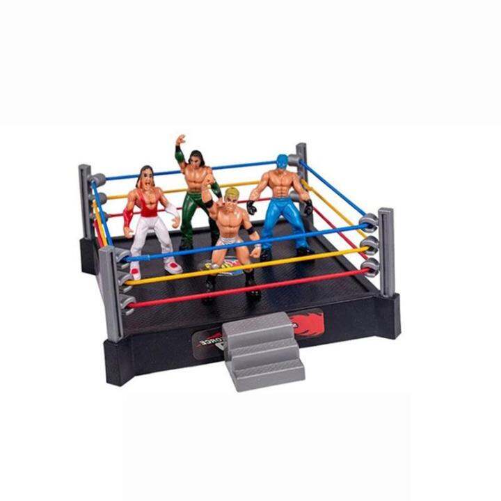Mini Fighting Wrestling Ring Battle Toys Set With Action Figures DIY ...