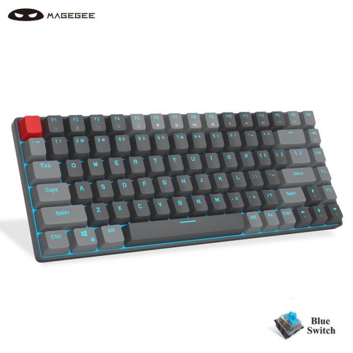 MageGee MK-star Mechanical Gaming Keyboard Blue / Red Switch 87 keys ...