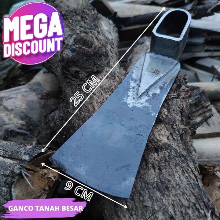 (BESAR DAN TEBAL) Ganco Tanah Baja Per Mobil Asli Bilah Tajam Anti ...