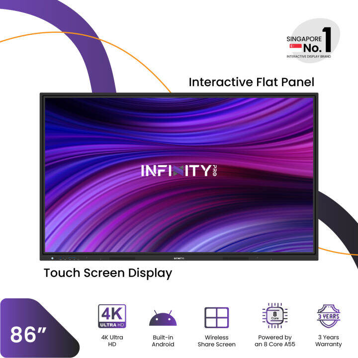 InfinityPro X Series Interactive Touch Display - 86" | Writable Screen ...