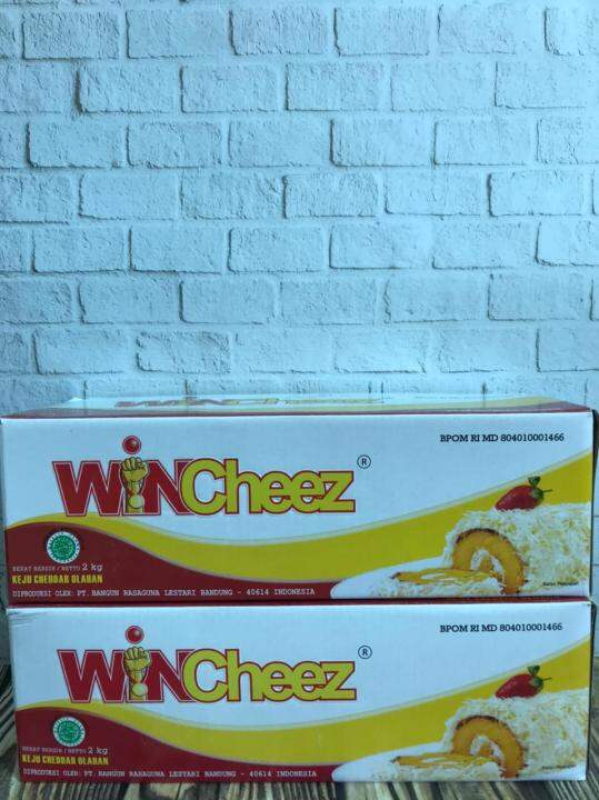 Keju cheddar win cheez original 2 kg / keju cheddar win cheez / keju ...
