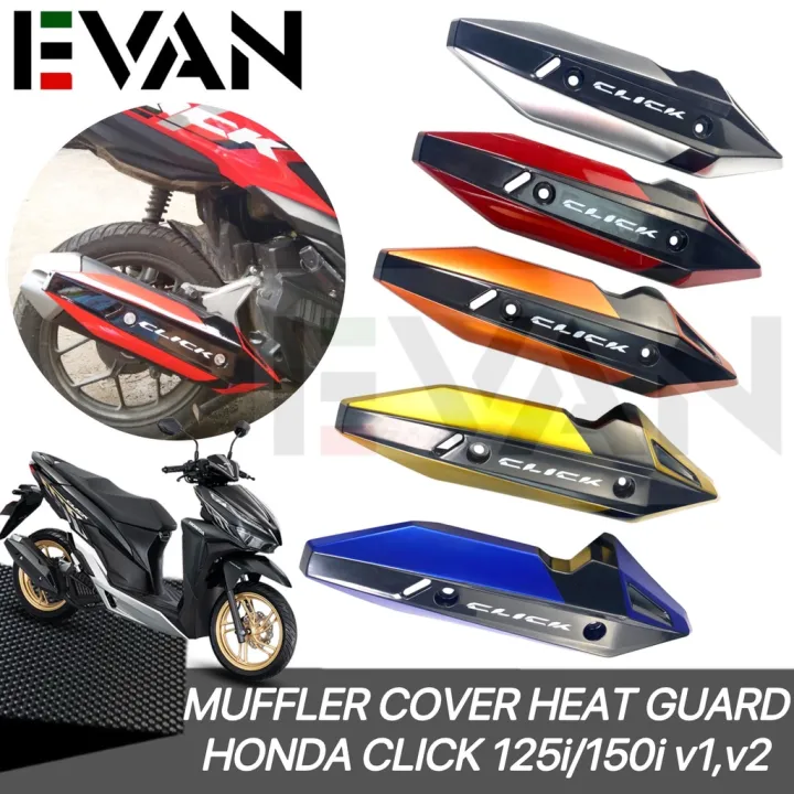 hot sale Muffler Cover Heat Guard Double Color For Honda Click 125i150i ...