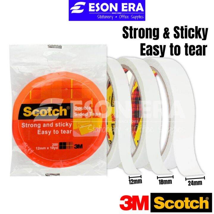 3M Scotch Double Sided Tape Tissue 200 | Lazada.co.th