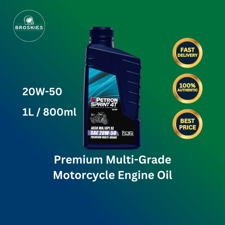 Petron Sprint4T SR450 Premium Multi-Grade Motorcycle Engine Oil SAE 20W ...